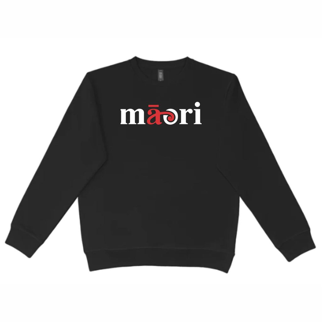 Pango Poraka Black Sweatshirt The Māori Shop Boost Store